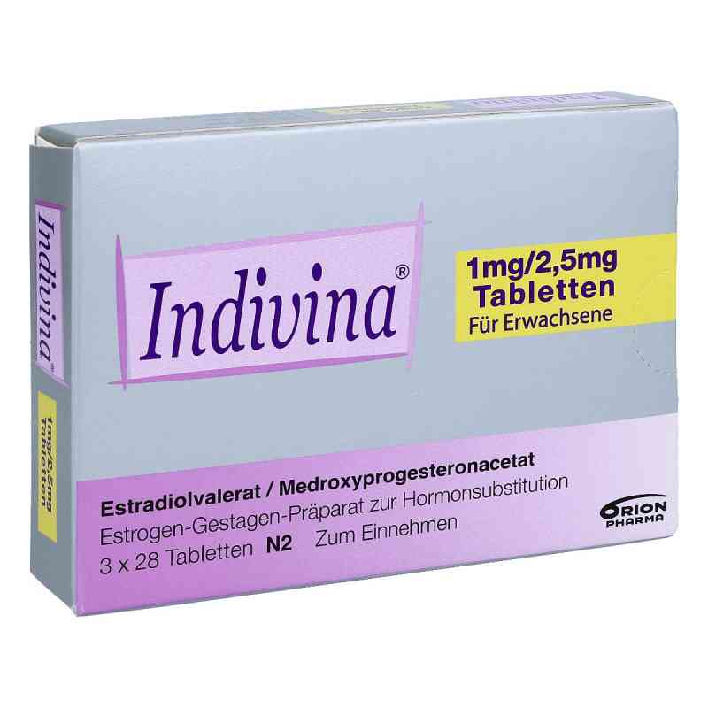 Indivina 1 mg/2,5 mg Tabletten 3X28 stk online kaufen