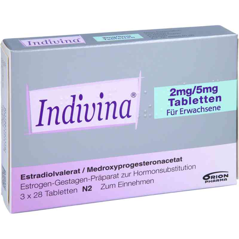 Indivina 2 mg/5 mg Tabletten 3X28 stk online kaufen