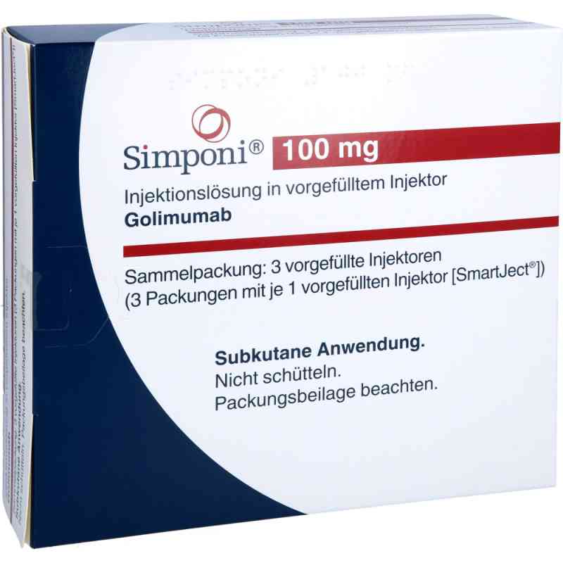 Simponi 100 mg Injektionslösung in vorgef.Injektor 3X1 stk