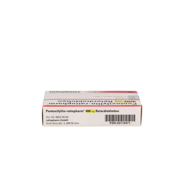Pentoxifyllin ratiopharm 400 mg Retardtabletten 20 stk
