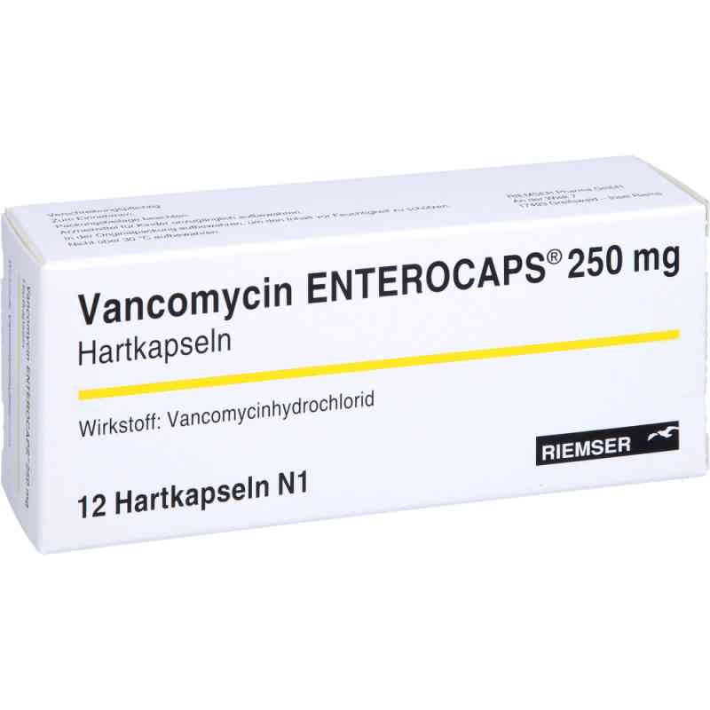Vancomycin Enterocaps 250 mg Hartkapseln 12 stk