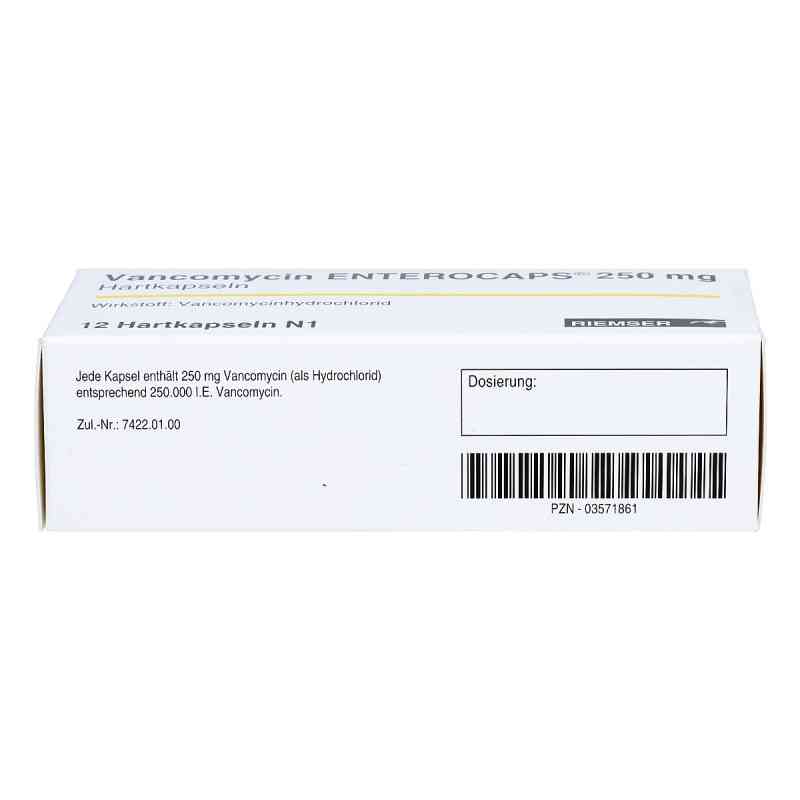 Vancomycin Enterocaps 250 mg Hartkapseln 12 stk