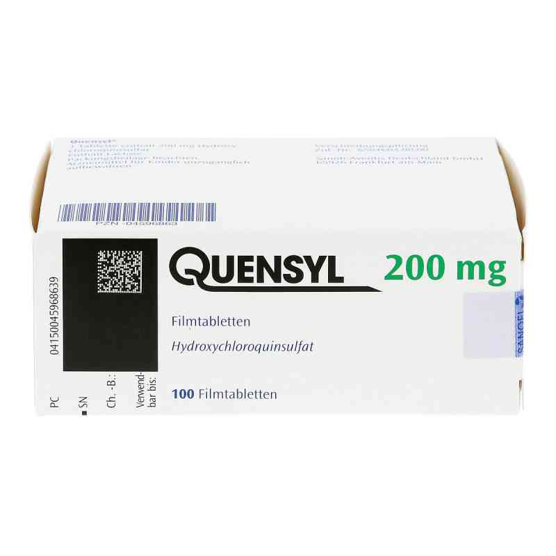 Quensyl 200mg 100 stk günstig in der Online Apotheke apo.com bestellen