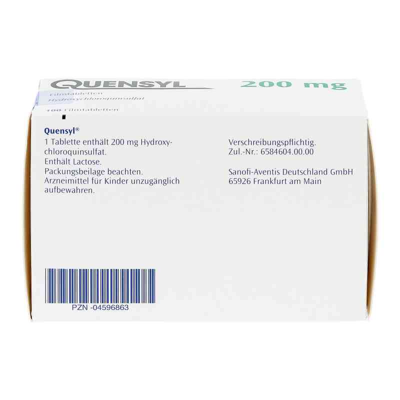 Quensyl 200mg 100 stk günstig in der Online Apotheke apo.com bestellen
