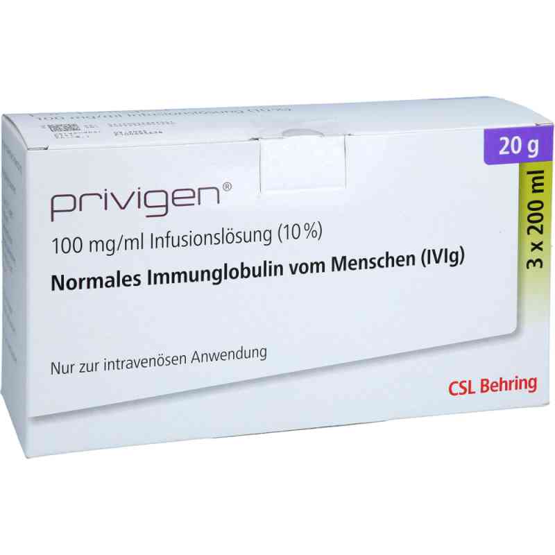Privigen 10% Lösung 3x20 g Infusionslösung 3X200 ml