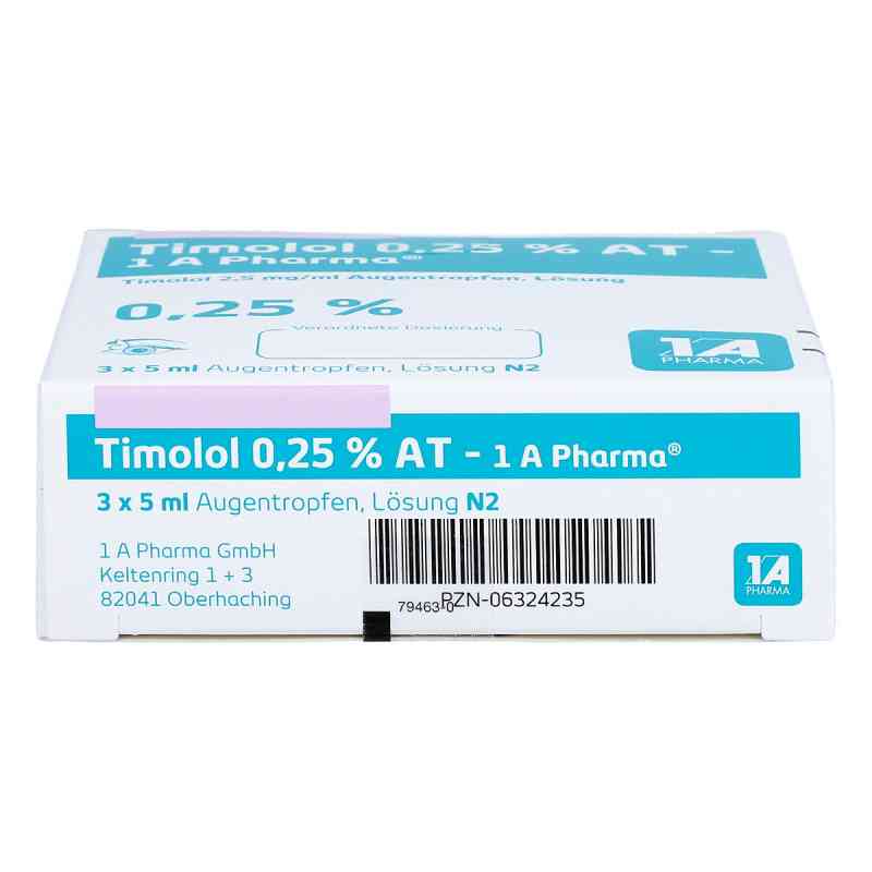 Timolol 0,25% AT-1A Pharma 3X5 ml günstig bei apo.com