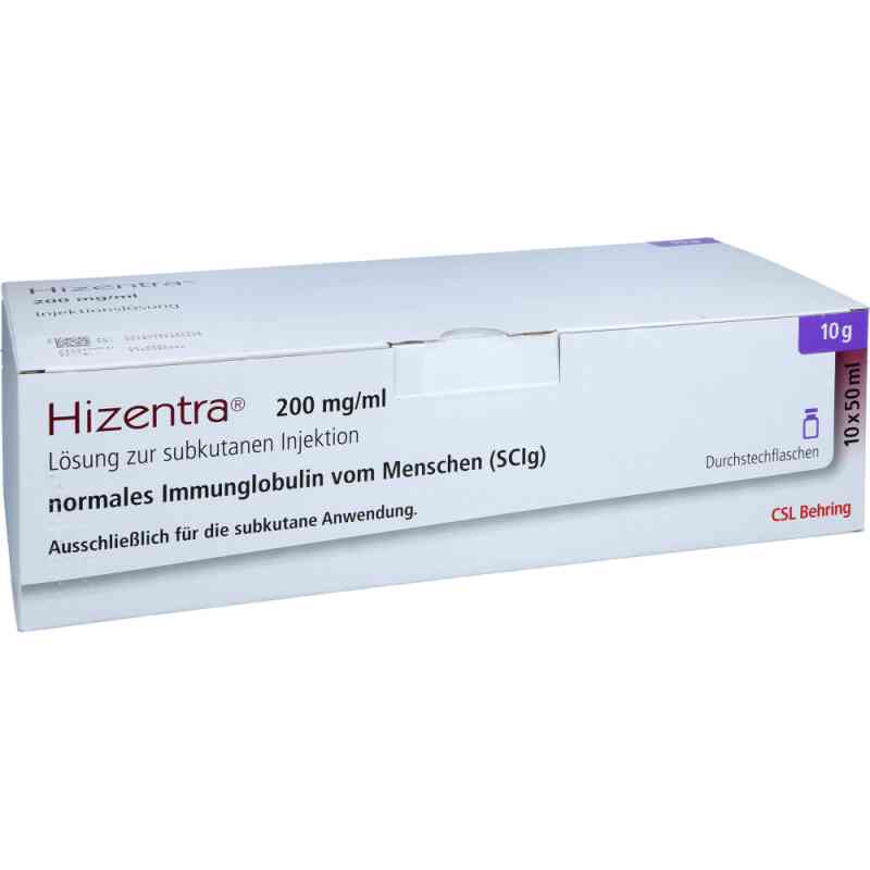 Hizentra 200 mg/ml Lö.z.subkutanen Injektion 10 g 10X50 ml