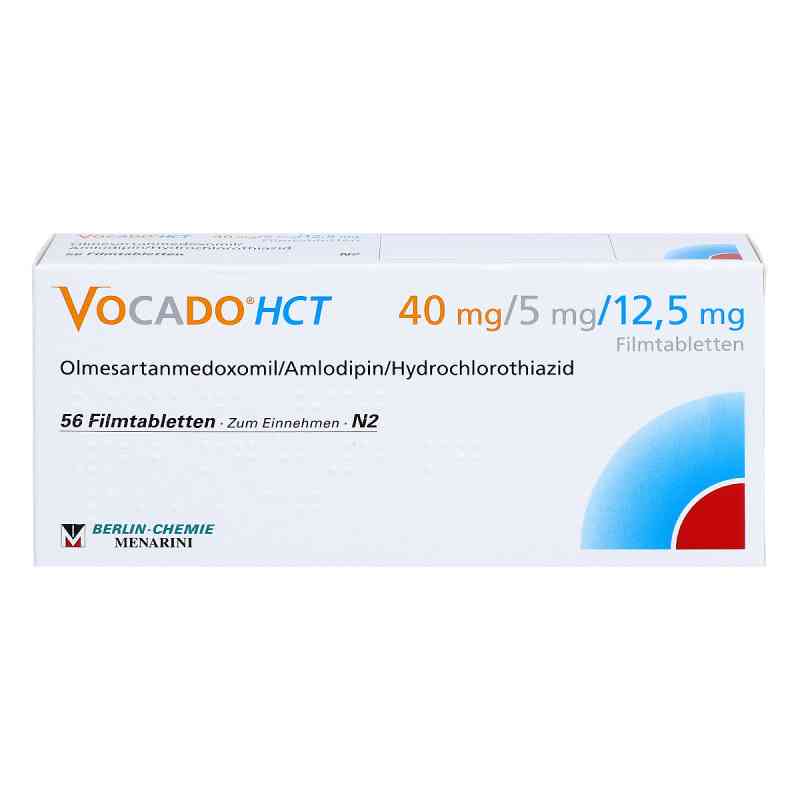 Vocado Hct 40 mg/5 mg/12,5 mg Filmtabletten 56 stk
