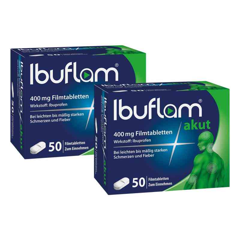 Ibuflam Akut 400 mg Ibuprofen Schmerztabletten 2x50 stk