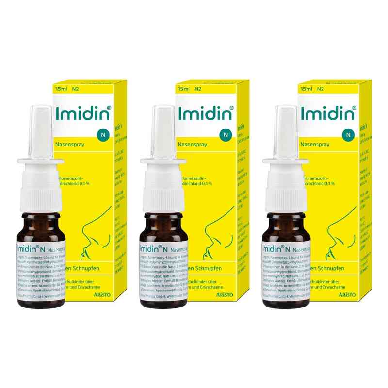 Imidin N Nasenspray 15 ml im Dreierpack aus unserer Apotheke