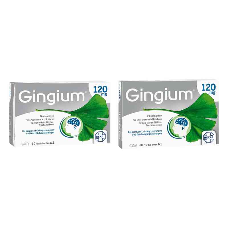 Gingium 120 mg Filmtabletten 30 stk + 60 stk 1 Pck