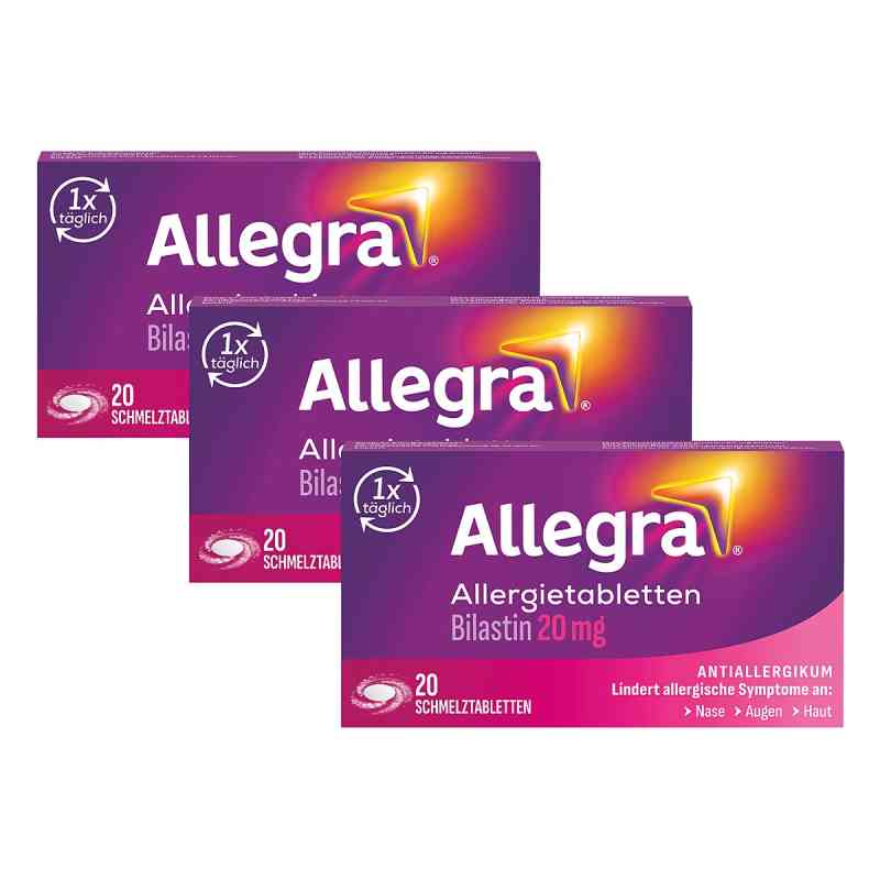 Allegra Allergie & Heuschnupfen Schmelztabletten mit Bilastin 3x20 stk