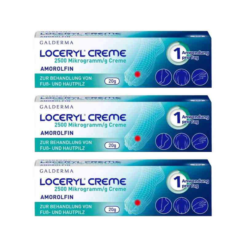 Loceryl Creme bei Fuß- und Hautpilz 3x20 g online kaufen