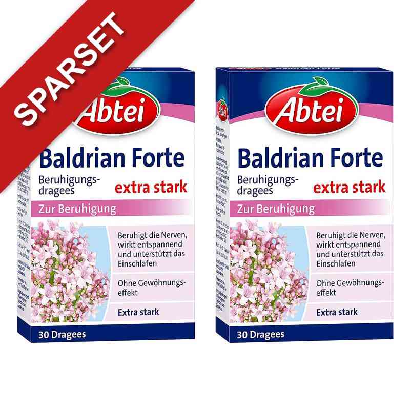 Abtei Baldrian forte Beruhigungsdragees 2x30 stk