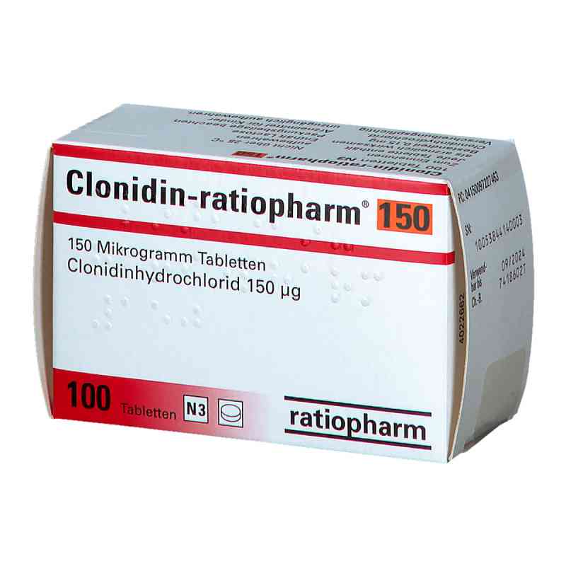 Clonidin-ratiopharm 150 Tabletten 100 stk online kaufen