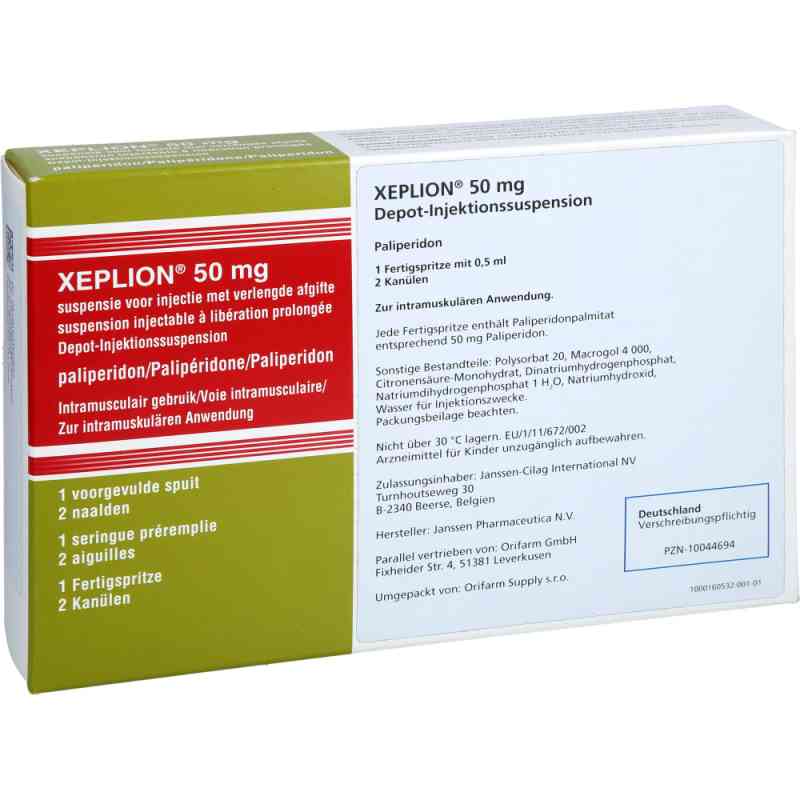 Xeplion 50 mg Depot-injektionssusp.i.e.fertigspr. 1 stk