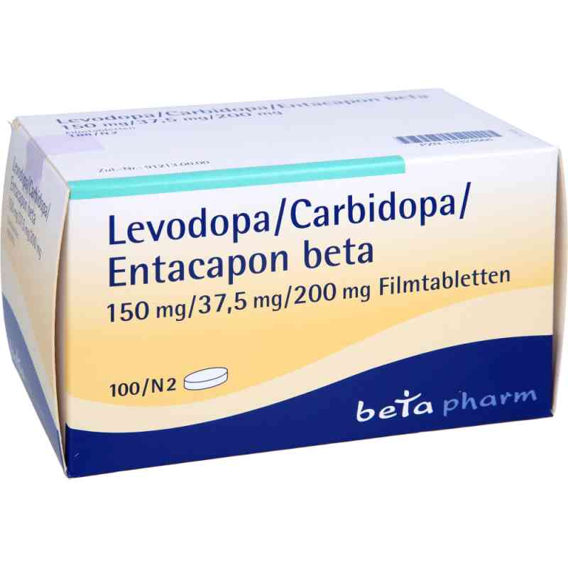 Levodopa/Carbidopa/Entacapon beta 150mg/37,5mg/200mg 100 stk