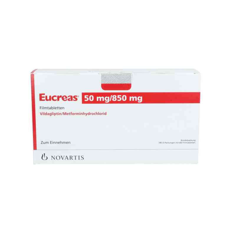 Eucreas 50 mg/850 mg Filmtabletten 3X60 stk