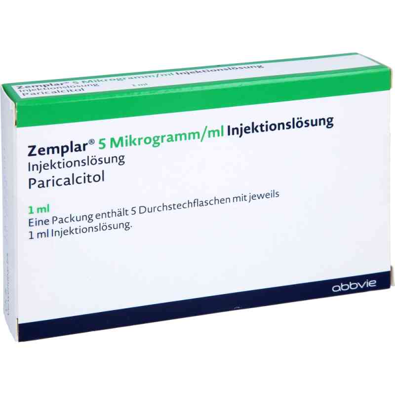 Zemplar 5 Mikrogramm/ml Injektionslösung Dsfl. 5X1 ml