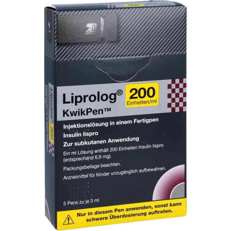 Liprolog 200 E/ml Kwikpen iniecto -lsg.i.e.fertigpen 5X3 ml