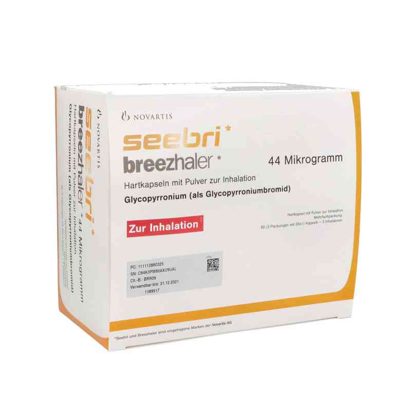 Seebri Breezhaler 44 Mikrogramm Hartkap.m.pul.z.in 3X30 stk