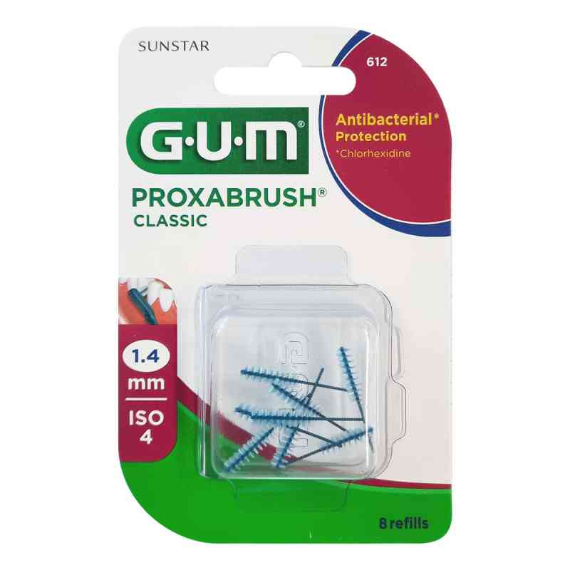 GUM PROXABRUSH® CLASSIC Ersatzbürsten 1,4 mm pink (Kerze) 8 stk