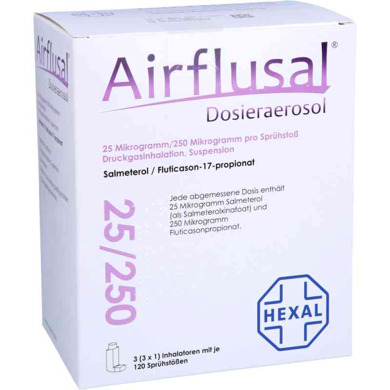 Airflusal Dosieraer.25 [my]g/250 [my]g/sprühst.3x1 3 stk
