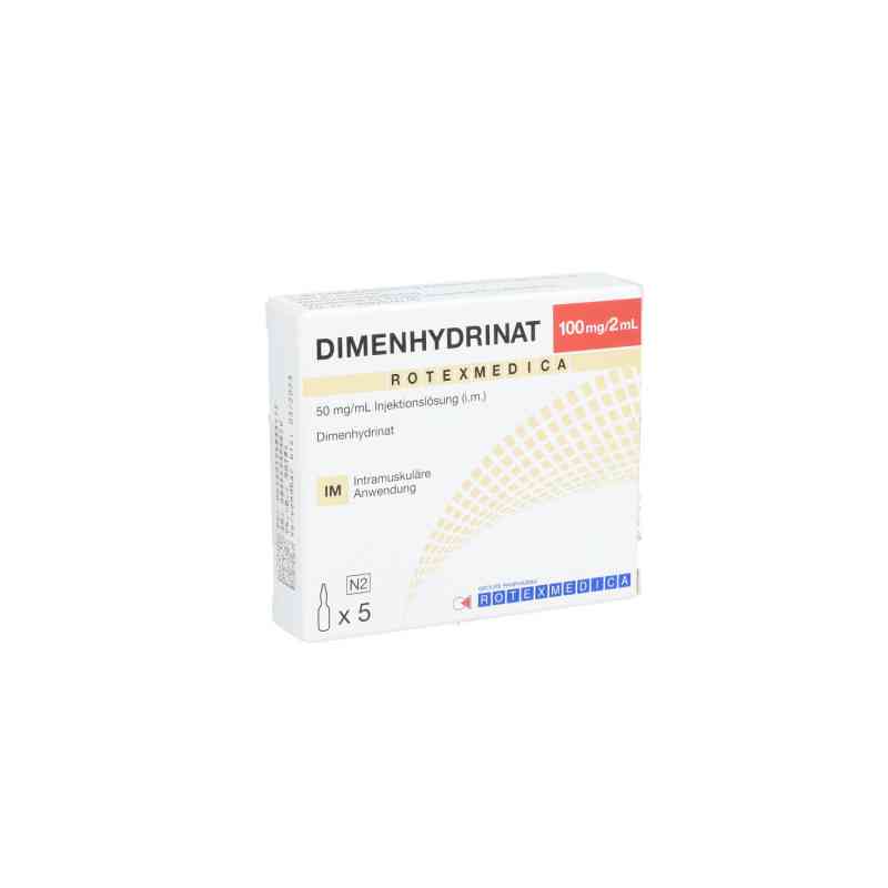 Dimenhydrinat Rotexmedica 50 Mg/ml iniecto -lsg. I.m. 5X2 ml