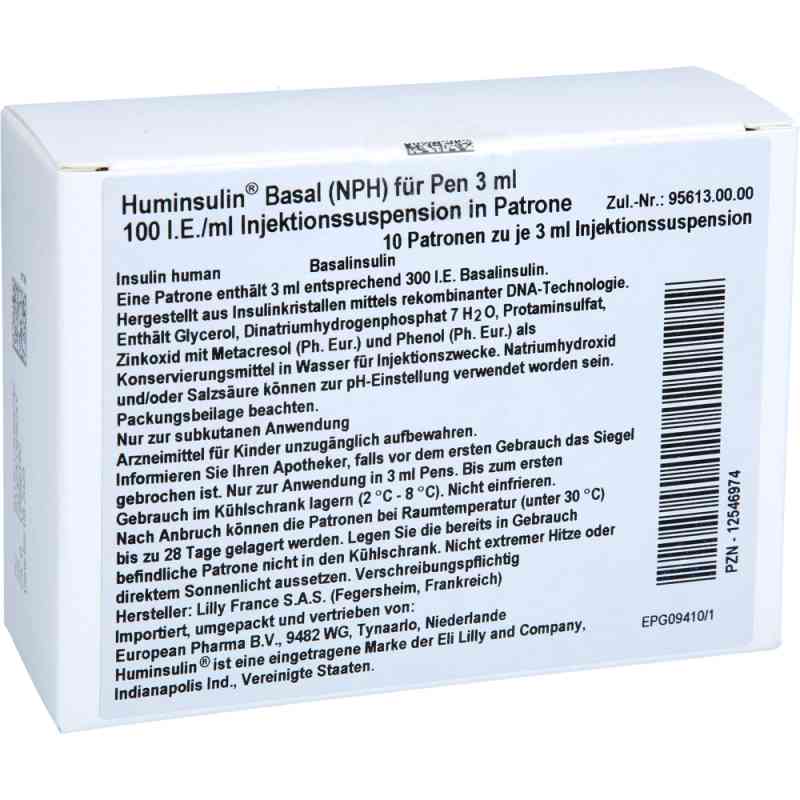 Huminsulin Basal (NPH) Pen Patrone 3ml 10X3 ml