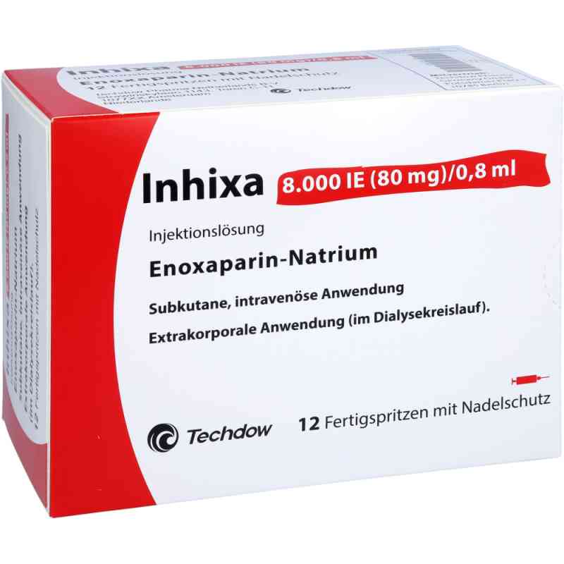 Inhixa 8.000 I.e. 80 mg/0,8 ml iniecto lsg.i.e.f.-sp. 12 stk