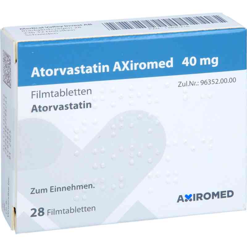 Atorvastatin Axiromed 40 mg Filmtabletten 28 stk