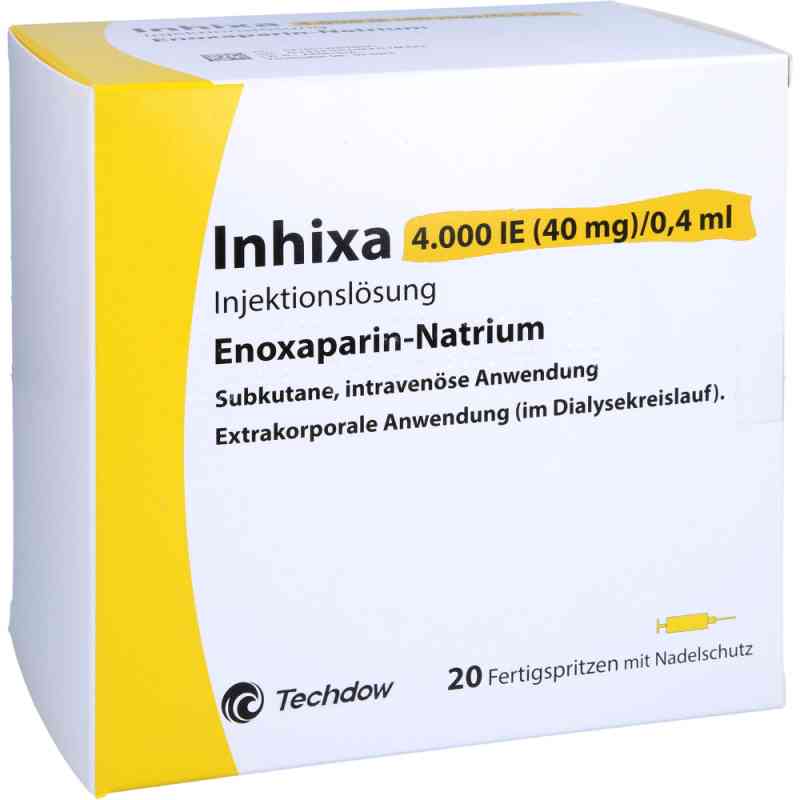 Inhixa 4.000 I.e. 40 mg/0,4 ml iniecto lsg.i.e.f.-spr. 20 stk
