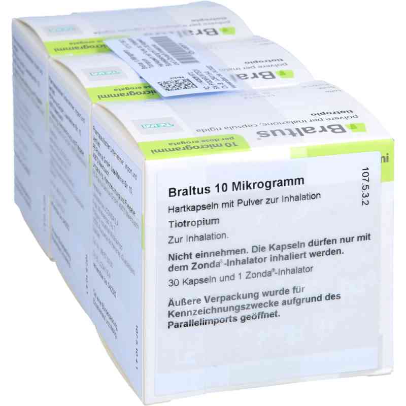Braltus 10 [my]g + 3 Zonda-inhalat.hartk.m.plv.z.i 90 stk