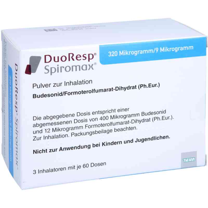 Duoresp Spiromax 320[my]g/9 [my]g/dosis 3x60ed Inh 3 stk