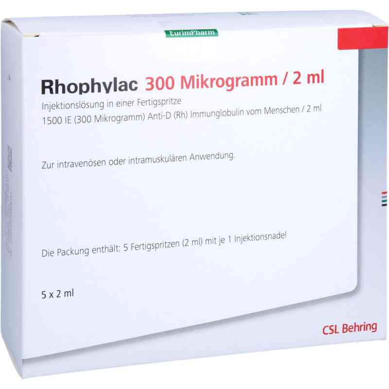 Rhophylac 300 [my]g/2 ml Injektionslösung in Fertigsp 5X2 ml