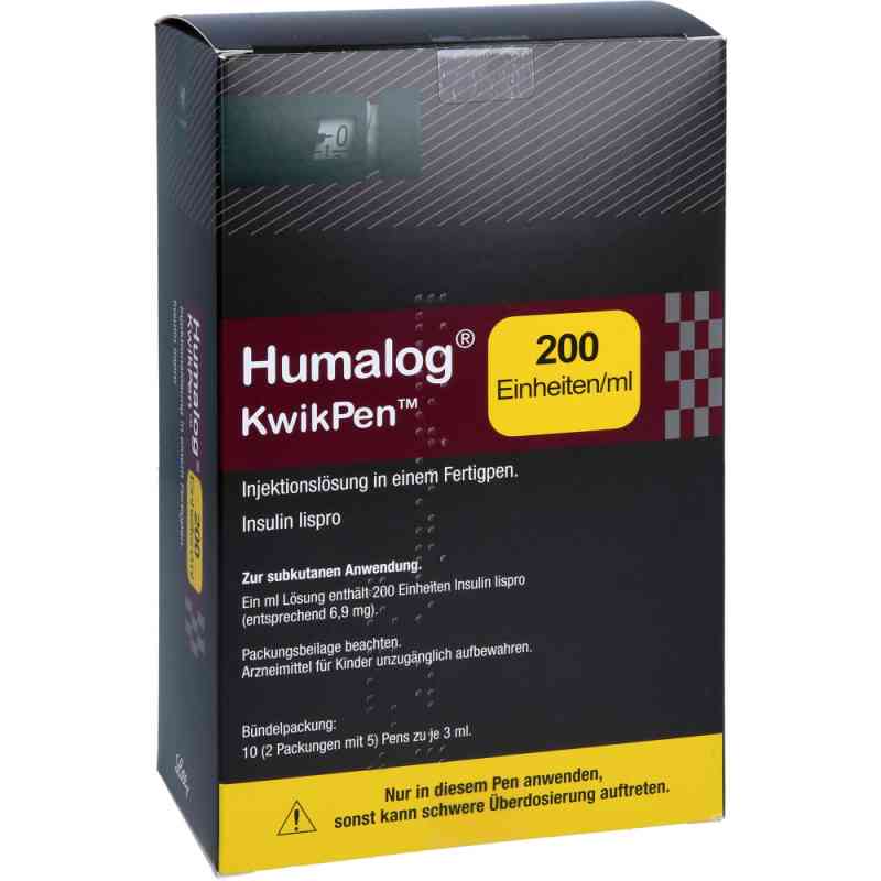 Humalog 200 E/ml Kwikpen Injektionslösung 10X3 ml