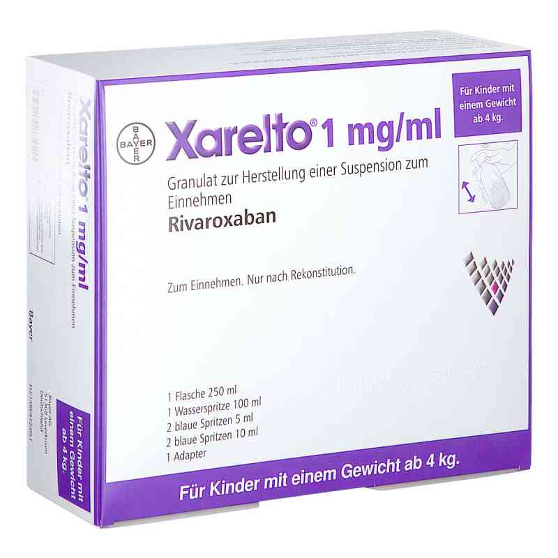 Xarelto 1 Mg/ml Granulat zur, zum susp.-herstell. Ab 4 Kg 103.4 ml