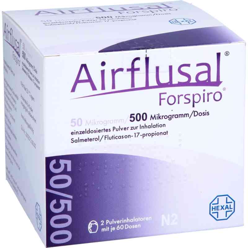 Airflusal Forspiro 50/500 [my]g/dosis 60 Hub Inh.- 2 stk