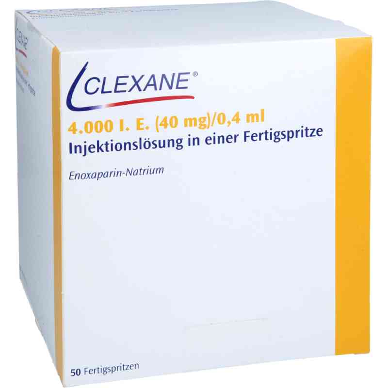 Clexane 4.000 I.e. 40mg/0,4ml iniecto -lsg.i.e.f.-sp. 50 stk