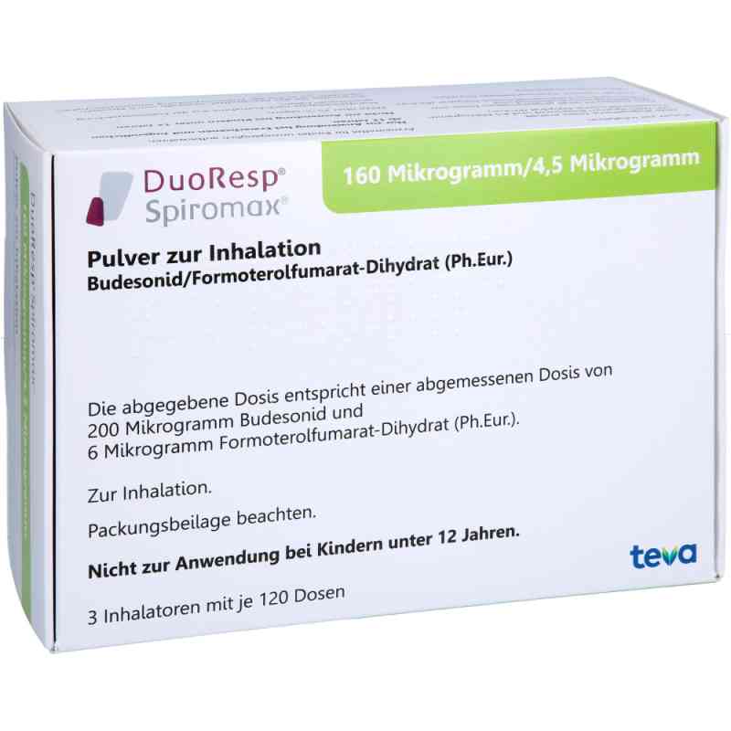Duoresp Spiromax 160μg/4,5μg/dosis 3x120ed Inh.-p. 3 stk