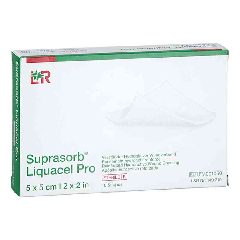 Suprasorb Liquacel Pro 5x5 cm Kompressen 10 stk