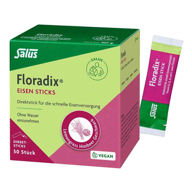 Salus Floradix Eisen Sticks Pulver 50 stk online kaufen