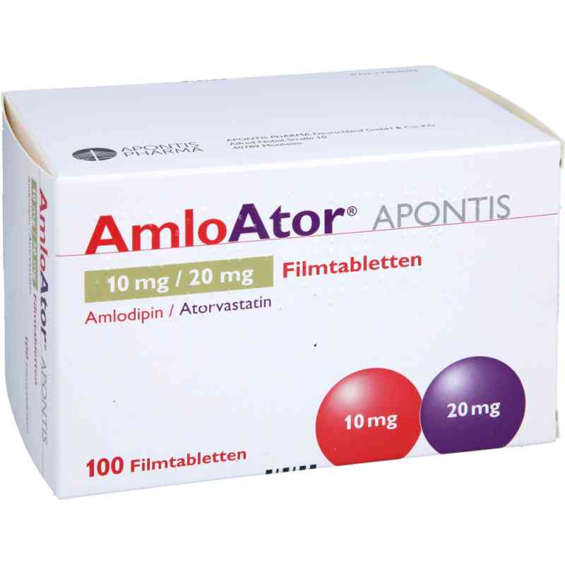 Amloator Apontis 10 Mg/20 Mg Filmtabletten 100 stk