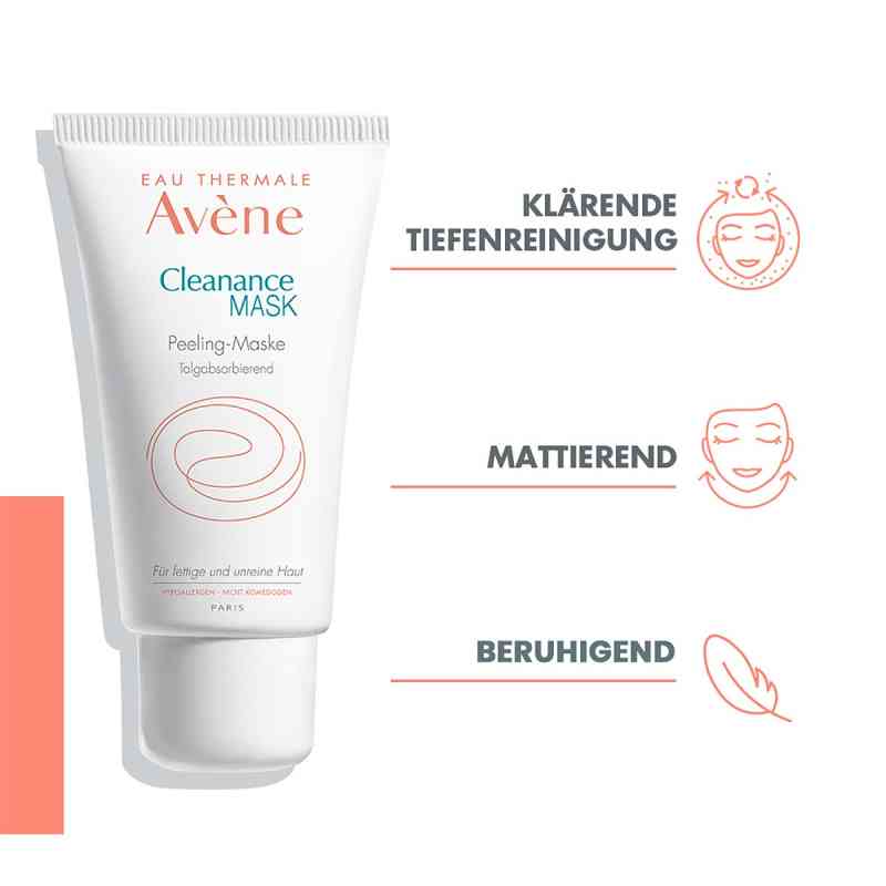 Avene Cleanance Mask Peeling Maske Nat.zellulose 50 ml