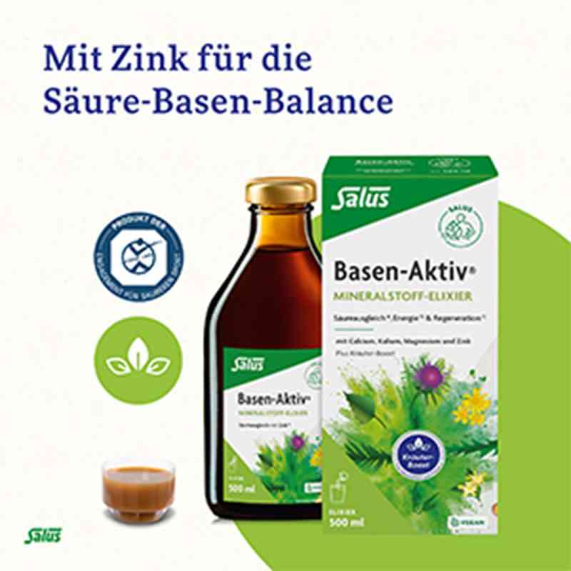 Basen Aktiv Mineralstoff-Kräuter-Elixier Salus 250 ml