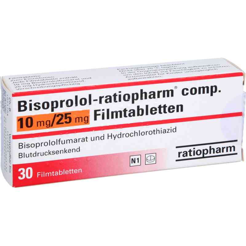 Bisoprolol-ratiopharm compositus 10 mg/25 mg Filmtabletten 30 stk