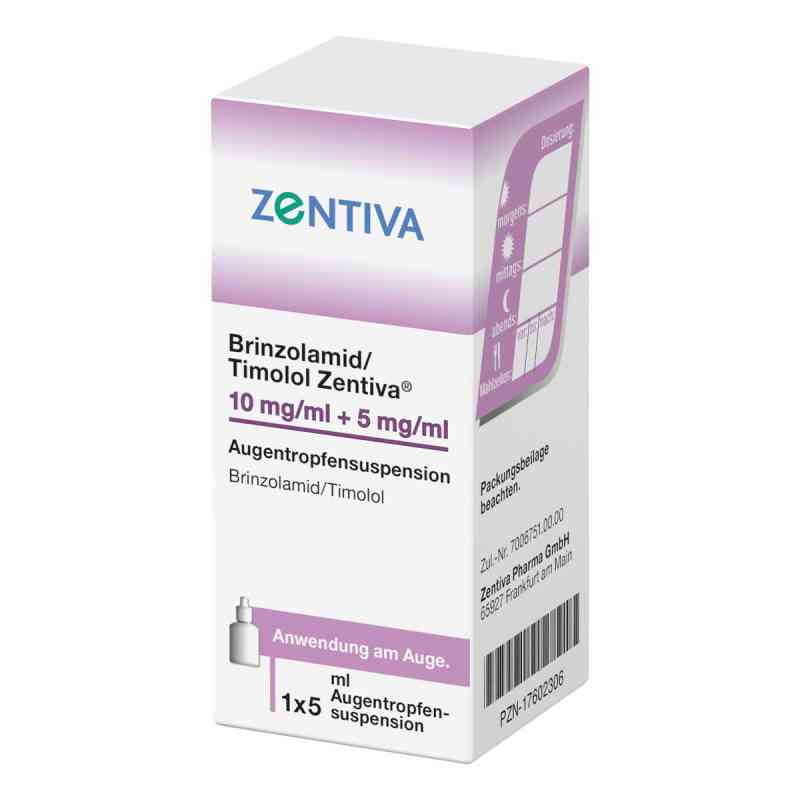 Brinzolamid/timolol Zentiva 10mg/ml+5mg/ml Atr Sus 5 ml