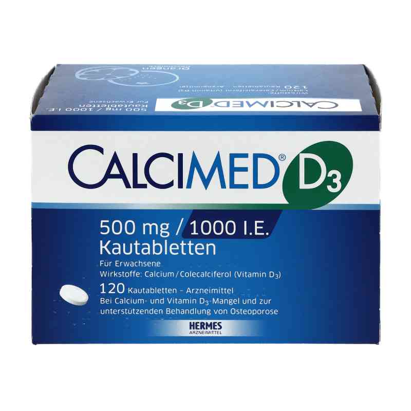 Calcimed D3 500 mg / 1000 I.E. Kautabletten 120 stk