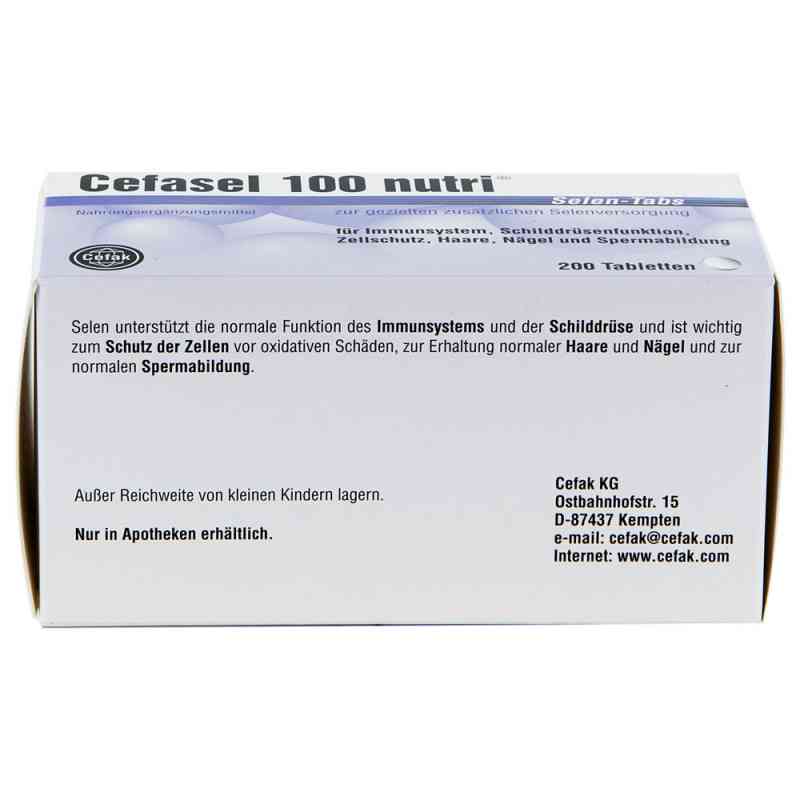 Cefasel 100 nutri Selen Tabs Tabletten 200 stk