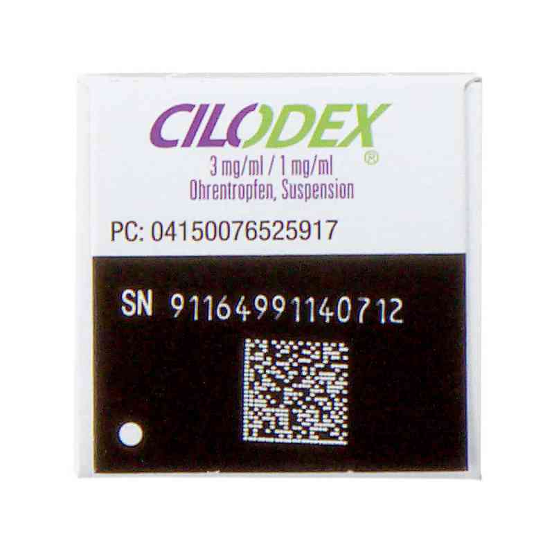 Cilodex 3 mg/ml 1 mg/ml Ohrentropfen Suspension 5 ml